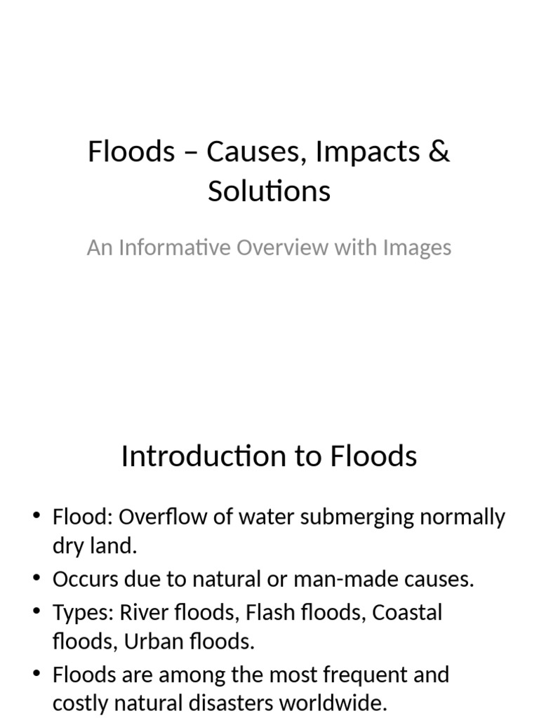 Informative Floods Presentation Aditi Pdf