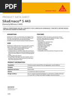 Sikacrete - 211 Sccplus | PDF | Concrete | Materials