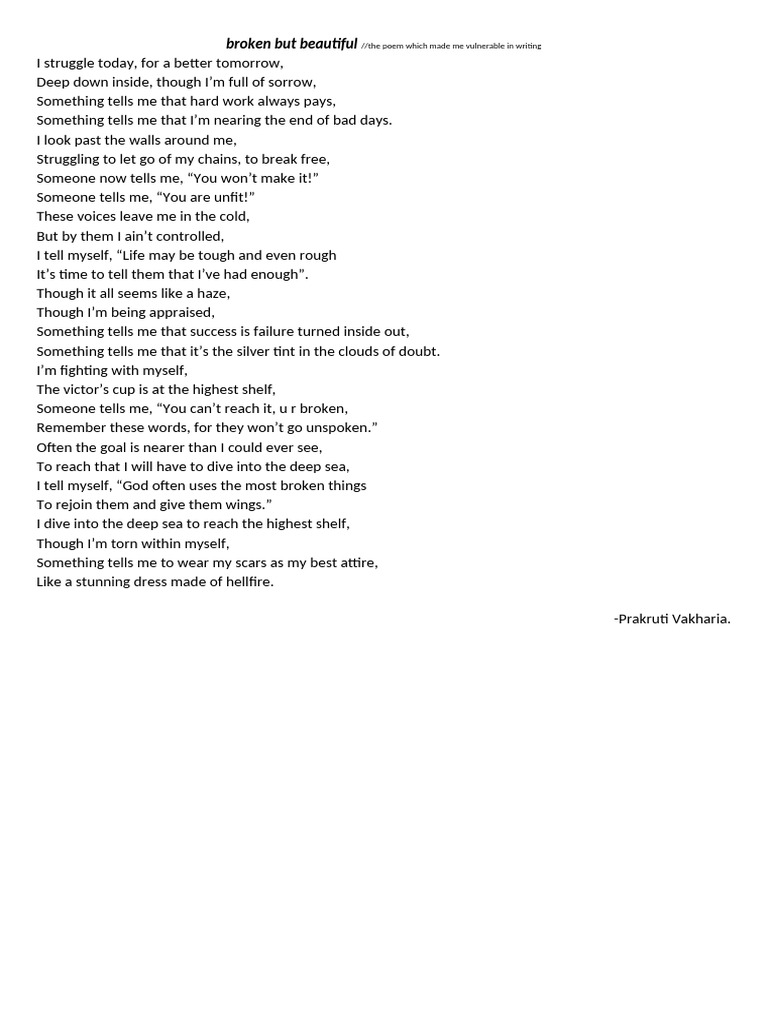 Embracing Vulnerability in Poetry | PDF