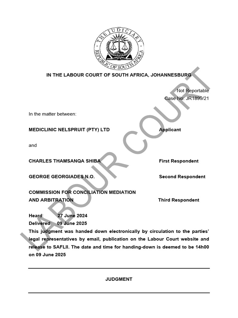 Workplace Boundaries Matter Court Overrules CCMA On Harassment Case | PDF | Justice | Crime ...