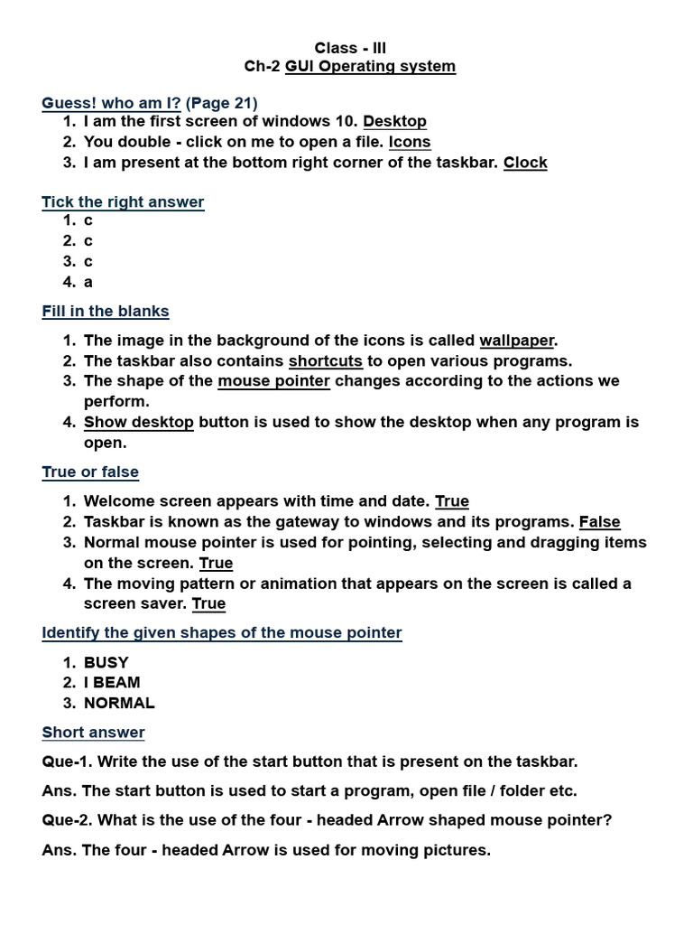 Class 3 Ch-2 | PDF