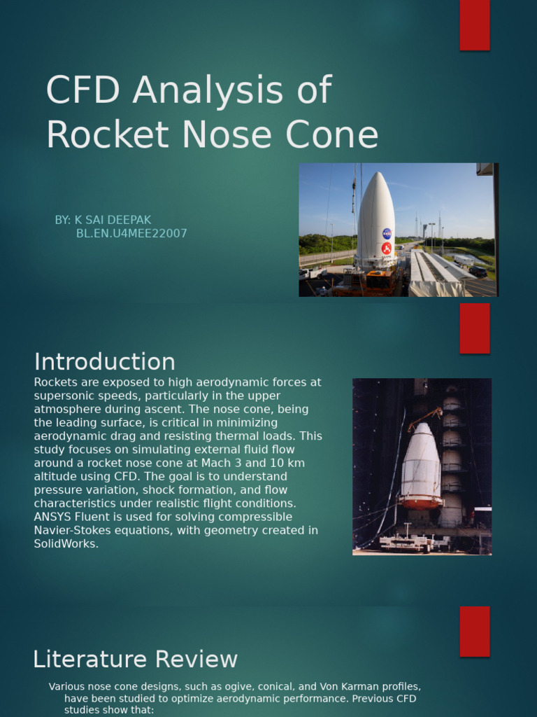CFD Analysis of Rocket Nose Cone | PDF | Aerodynamics | Mach Number