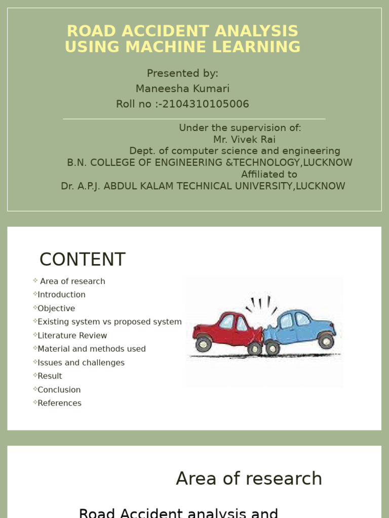 Road Accident Analysis Using Machine Learning | PDF | Traffic Collision | Cluster Analysis