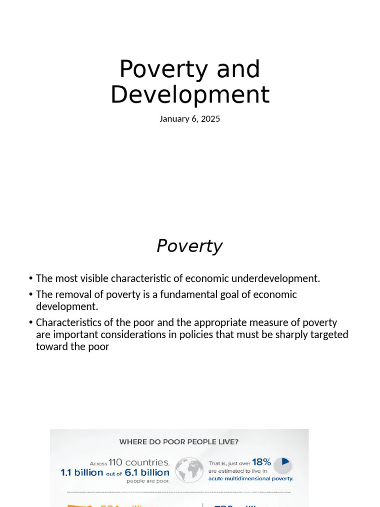 Poverty and Development | PDF | Poverty Threshold | Poverty