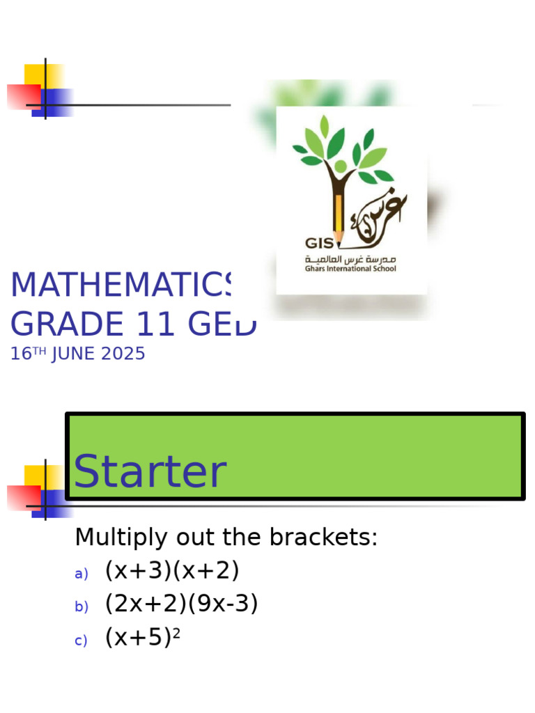 Grade 11 GED Math: Quadratics Guide | PDF | Quadratic Equation | Polynomial