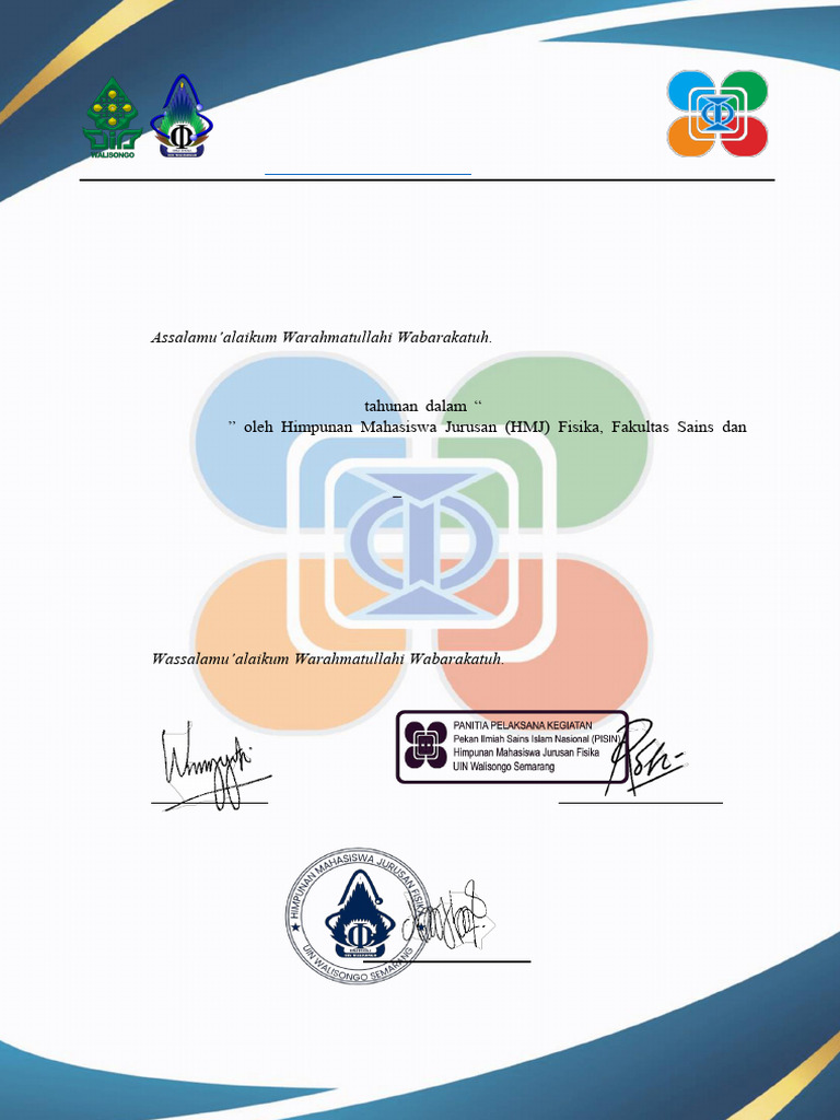 358 - Permohonan Delegasi - Mts Nu Tbs Kudus | PDF