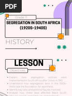Segregation in South Africa During The 1920s and 1930s | PDF | Racial ...