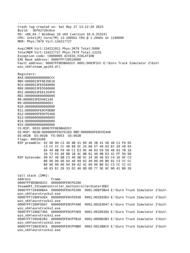 Game Crash | PDF | Computing Platforms | Computer Libraries