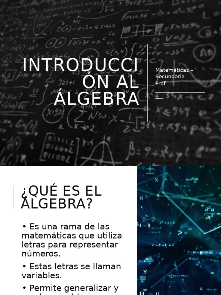 Presentacion_Introduccion_Algebra | PDF
