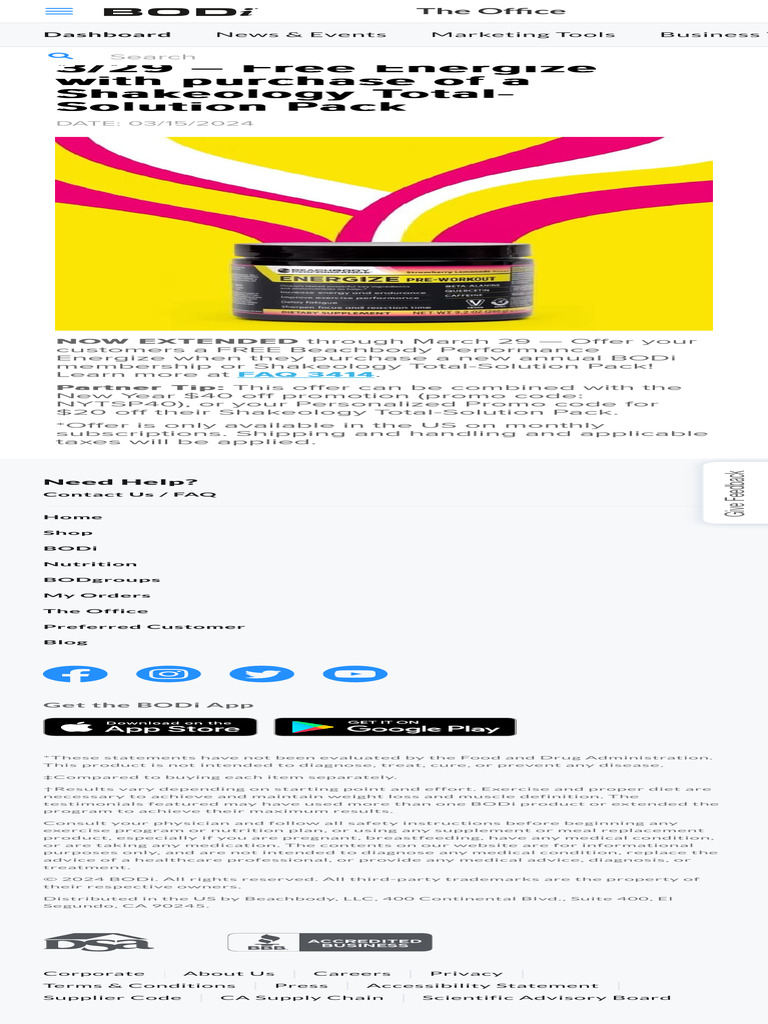 Shakeology Total Solution Pack Promo | PDF