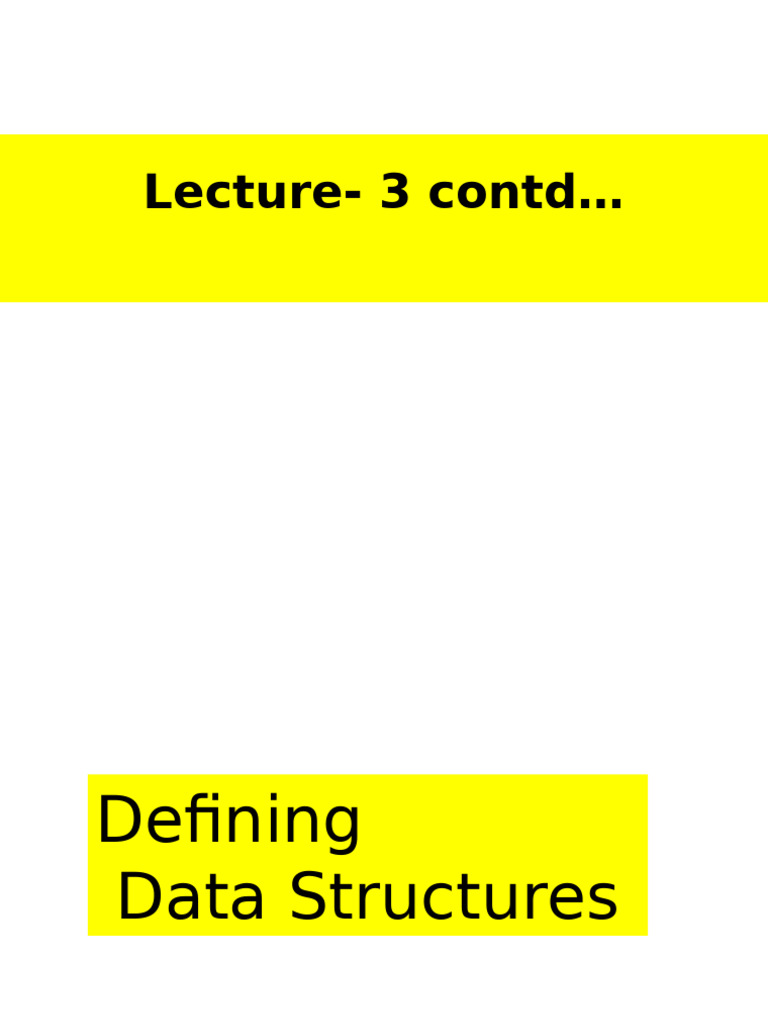 L 3 Introduction Contd... | PDF | String (Computer Science) | Data Structure