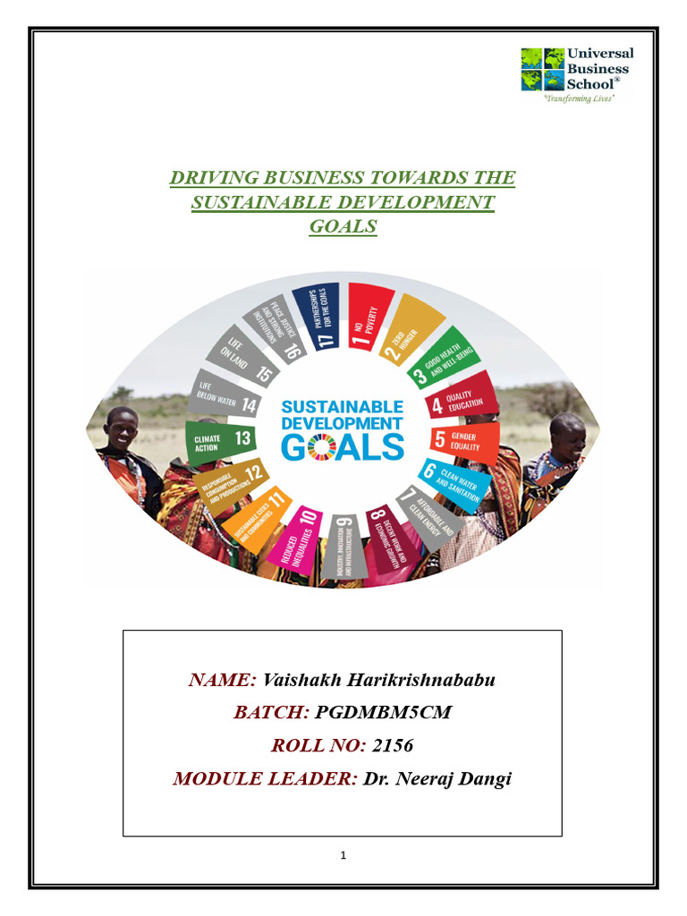 Vaishakh Harikrishnababu - PGDMBMBM5CM2156 - Driving Business Towards The Sustainable ...