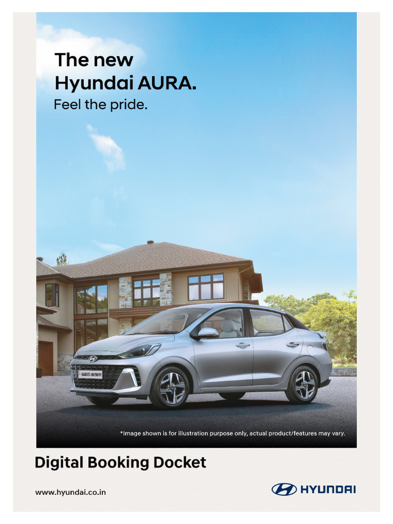 Digital Booking Docket for Hyundai AURA | PDF | Receipt | Taxes