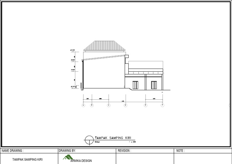 Armika Design Tampak Samping Kiri: Name Drawing: Drawing By: Revision ...