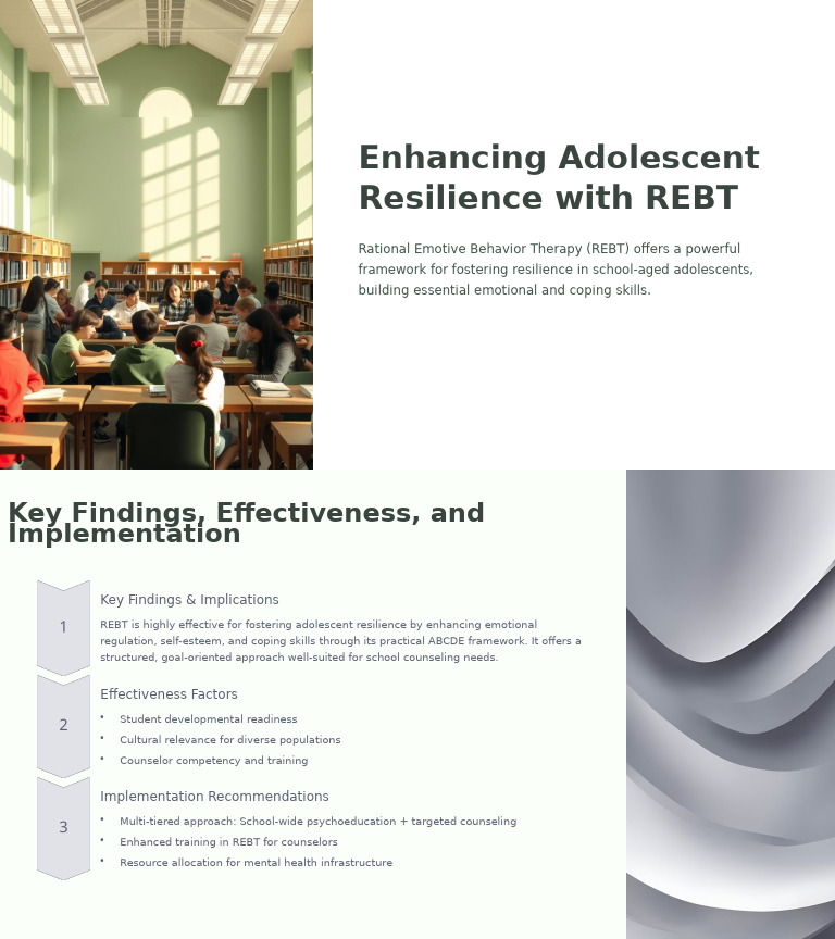 Boosting Adolescent Resilience with REBT | PDF