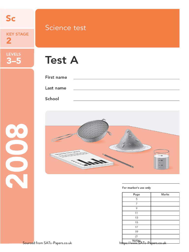 KS2 Science Past Papers Collection | PDF
