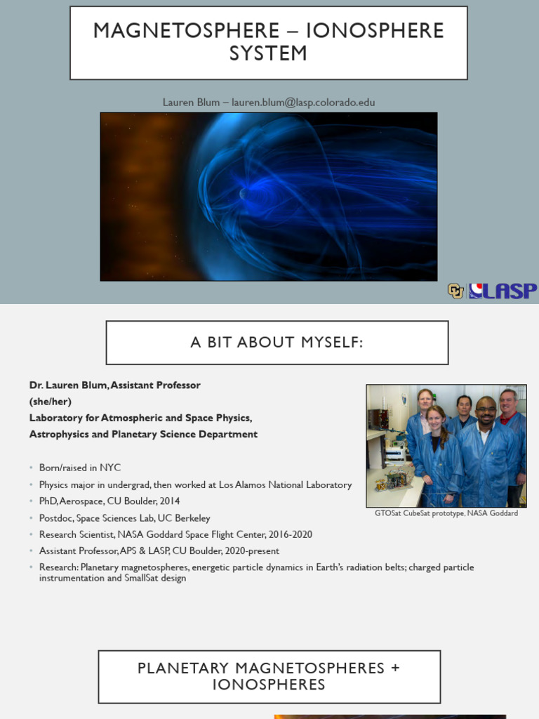 Magnetosphere Ionosphere Images | PDF | Magnetosphere | Solar Wind