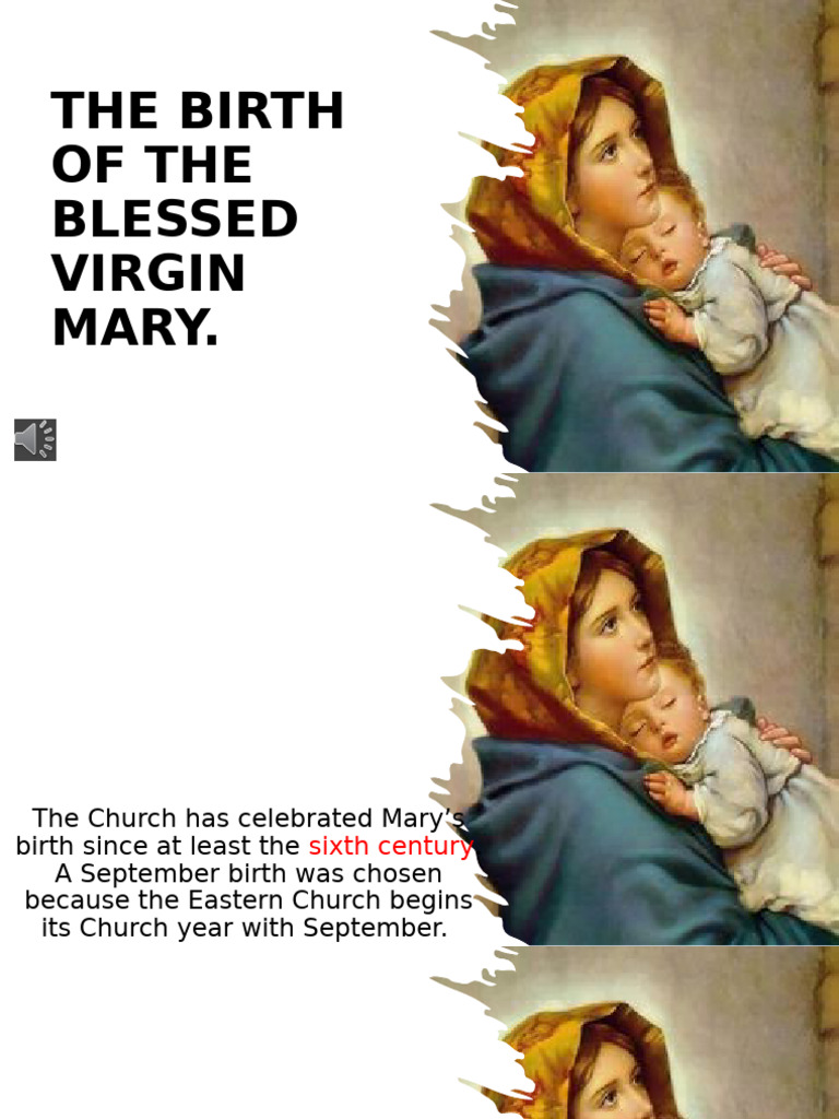 Birth of the Blessed Virgin Mary | PDF