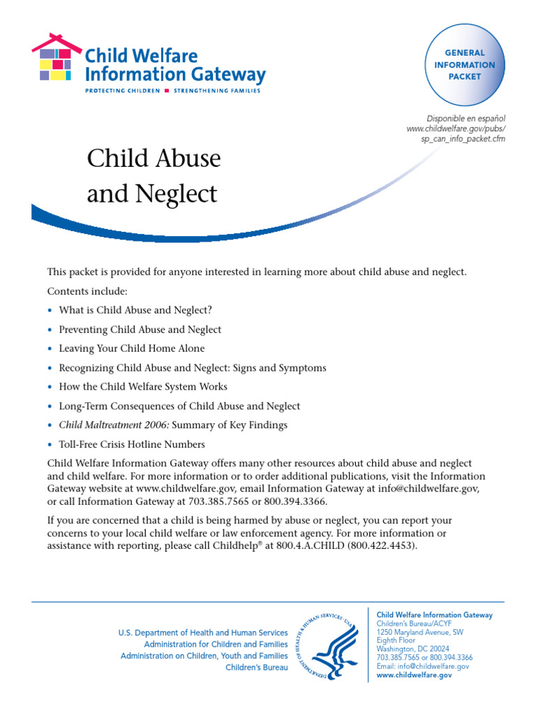 Understanding Child Abuse and Neglect | PDF | Child Abuse | Child Neglect