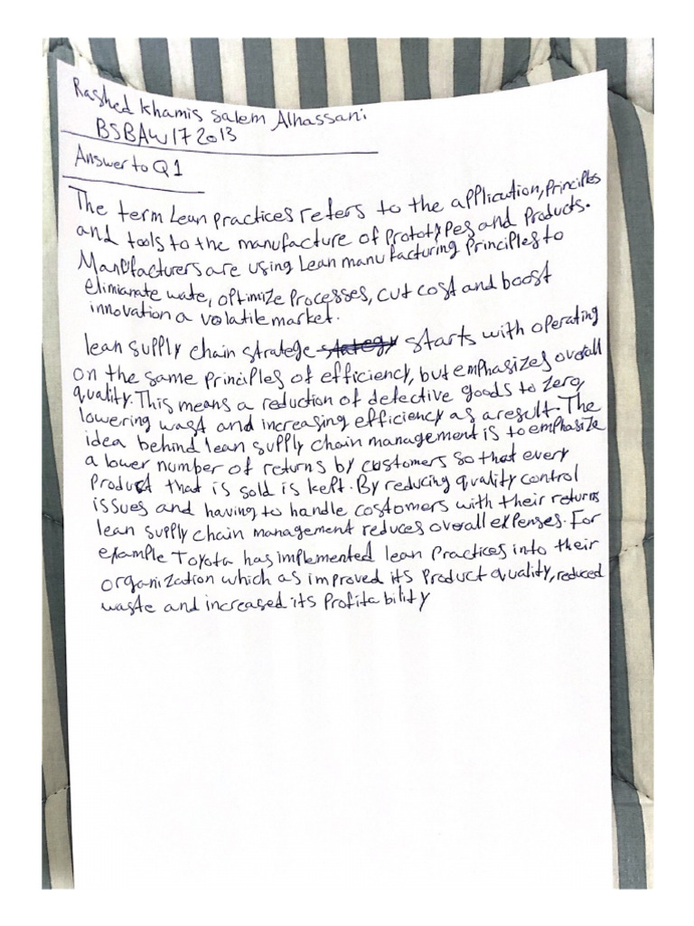 Supply Chain Management Final Exam | PDF