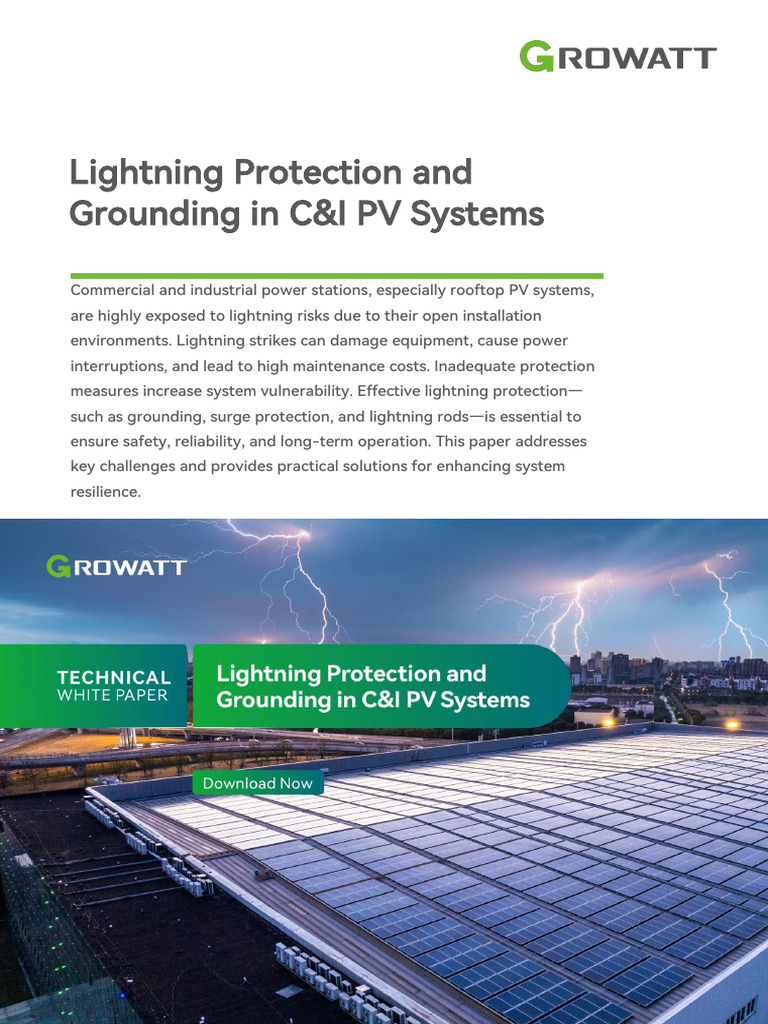 Lightning Protection and Grounding in C&I PV Systems | PDF ...