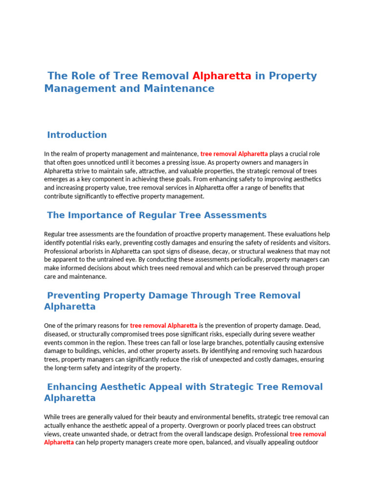 1030-7-3-The Role of Tree Removal Alpharetta in Property | PDF ...