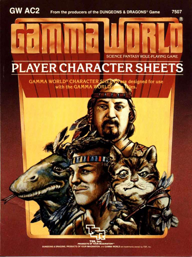 Gamma World Fiche de Personnage French | PDF