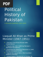 Pakistan History 1947 To 2025 PPSC | PDF | Pakistan | Politics Of Pakistan