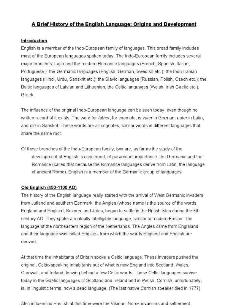 Evolution of the English Language | PDF | Normans | Norsemen