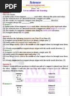 Class 6 ch-4 Exploring Magnets | PDF | Magnet | Magnetism
