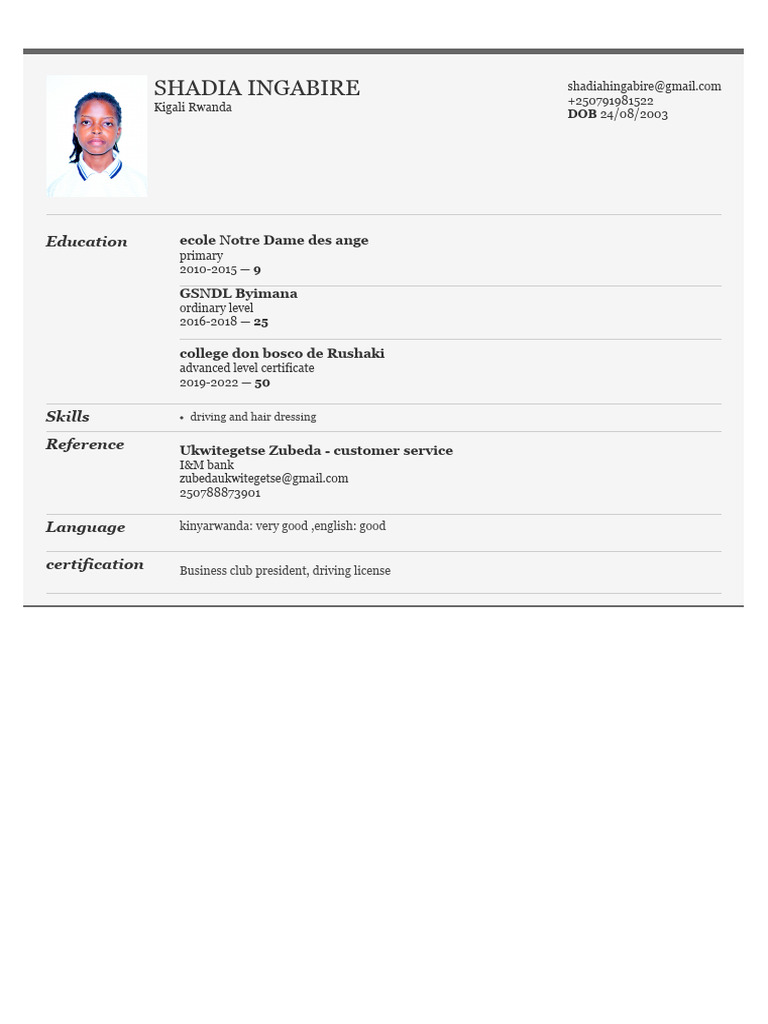 Resume Shaddy Og | PDF