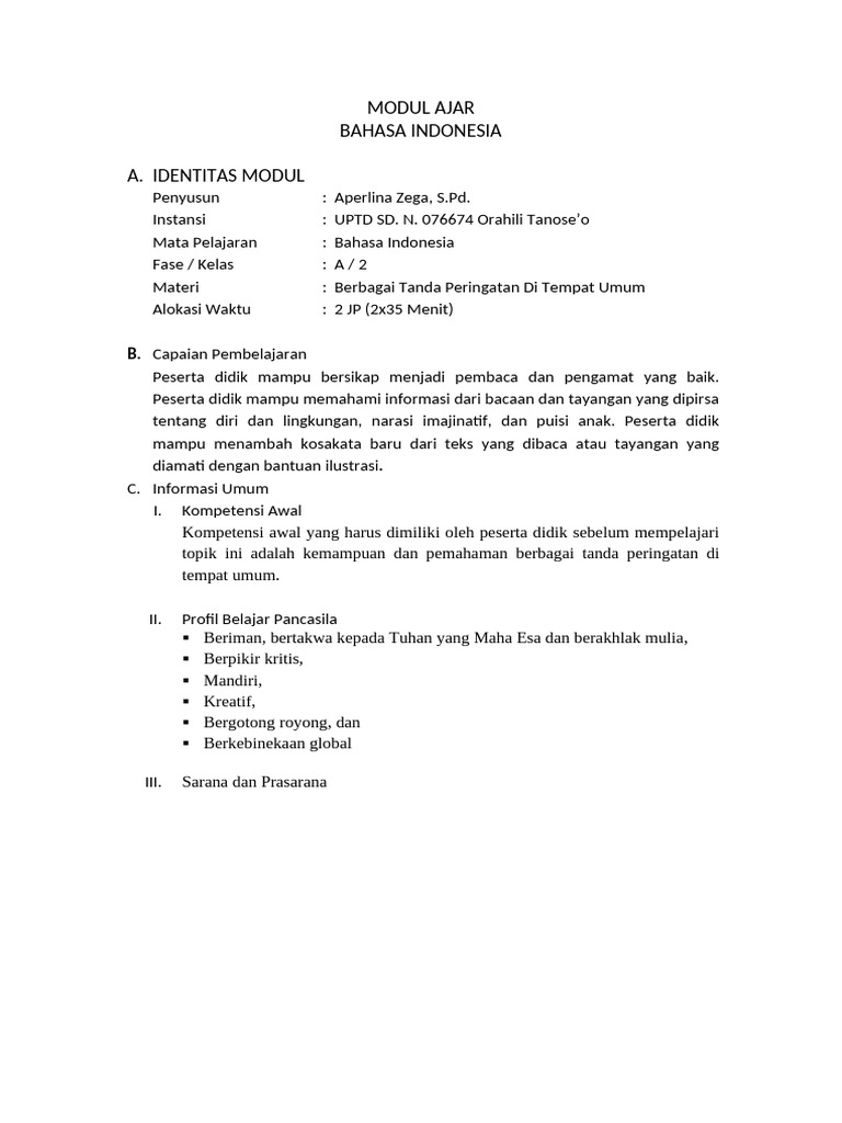 Modul Ajar Pmm | PDF