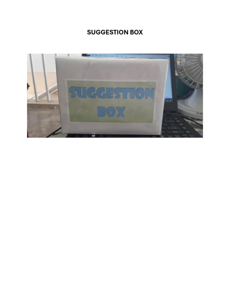 3.3 Suggestion Box | PDF