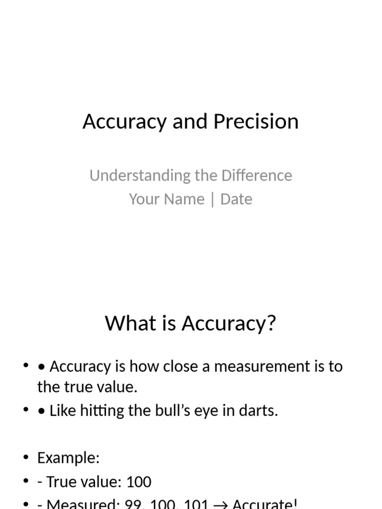 Accuracy vs Precision in Darts | PDF