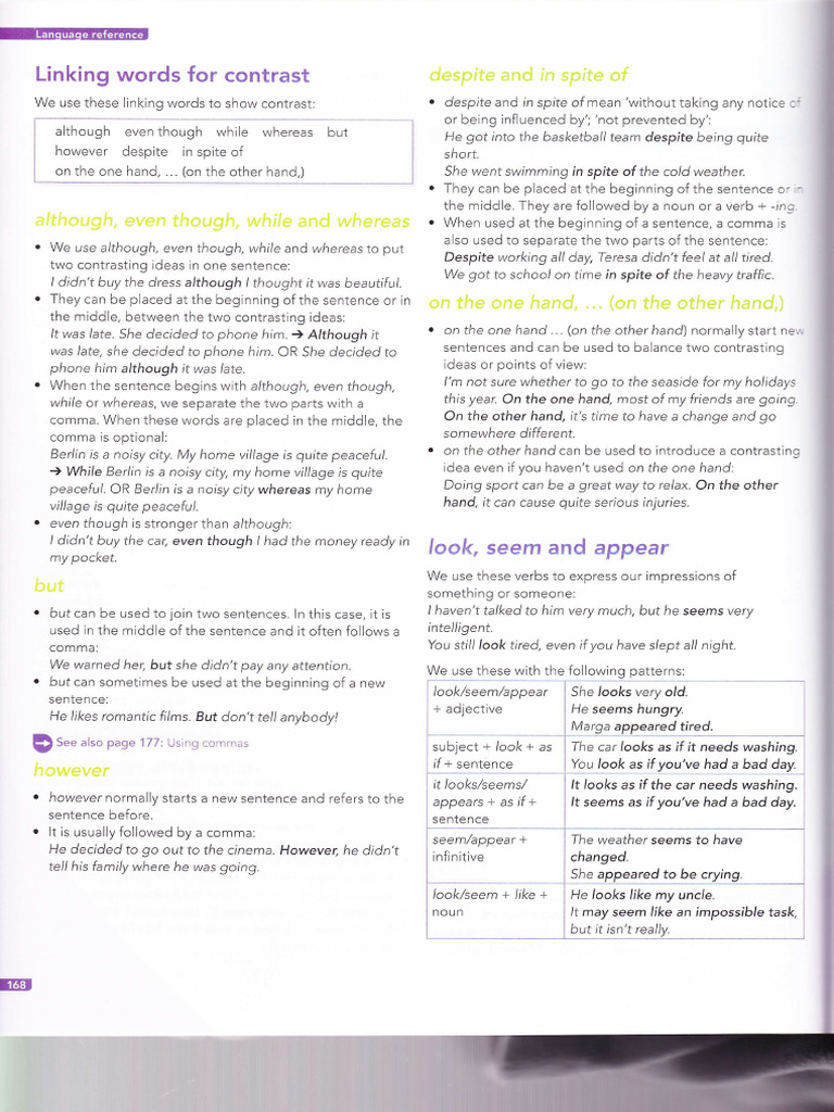 Linking Words For Contrast | PDF | Language Families | Language Mechanics