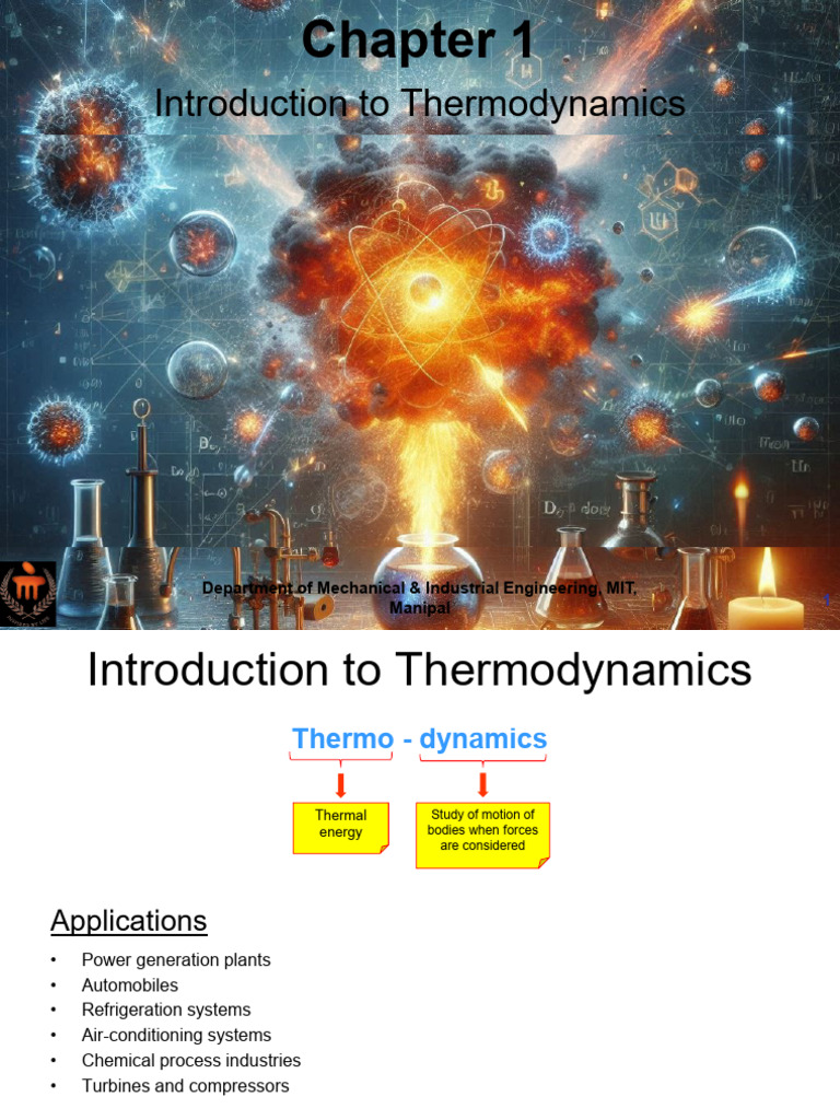 Chap 1 - Intro To Thermodynamics | PDF | Heat | Heat Transfer