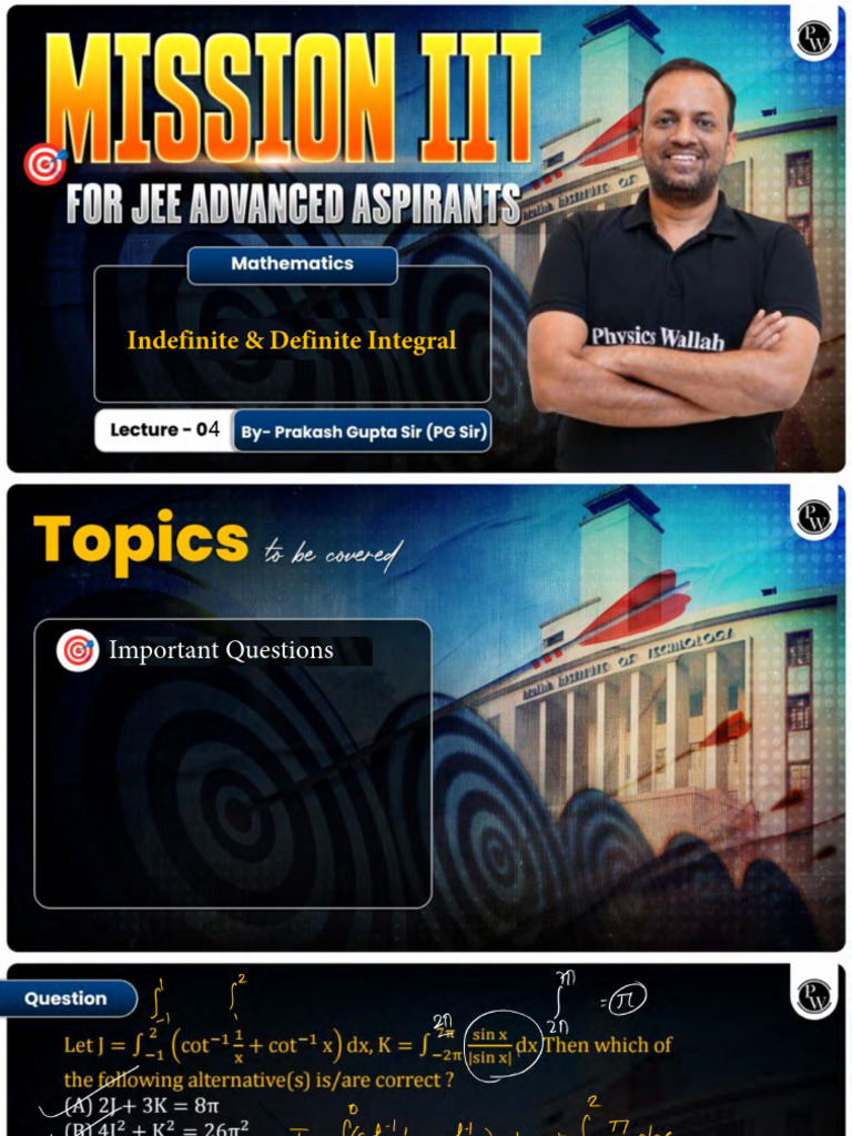 Indefinite & Definite Integral 04 | PDF