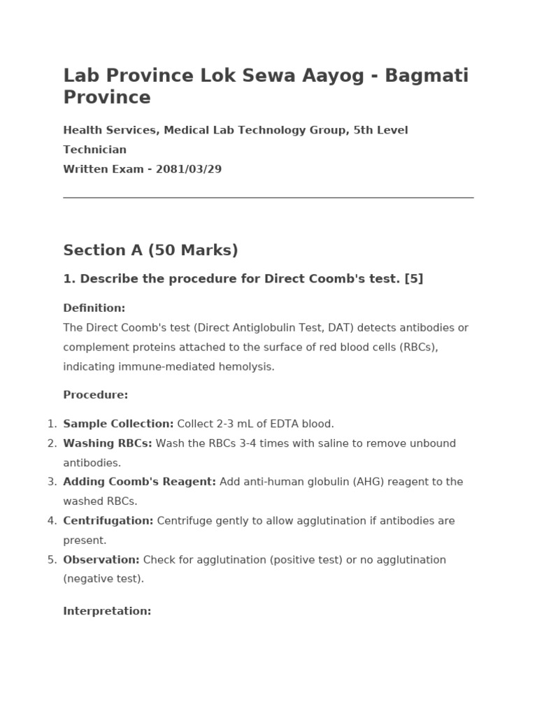 Lab Province Lok Sewa Aayog | PDF | Anemia