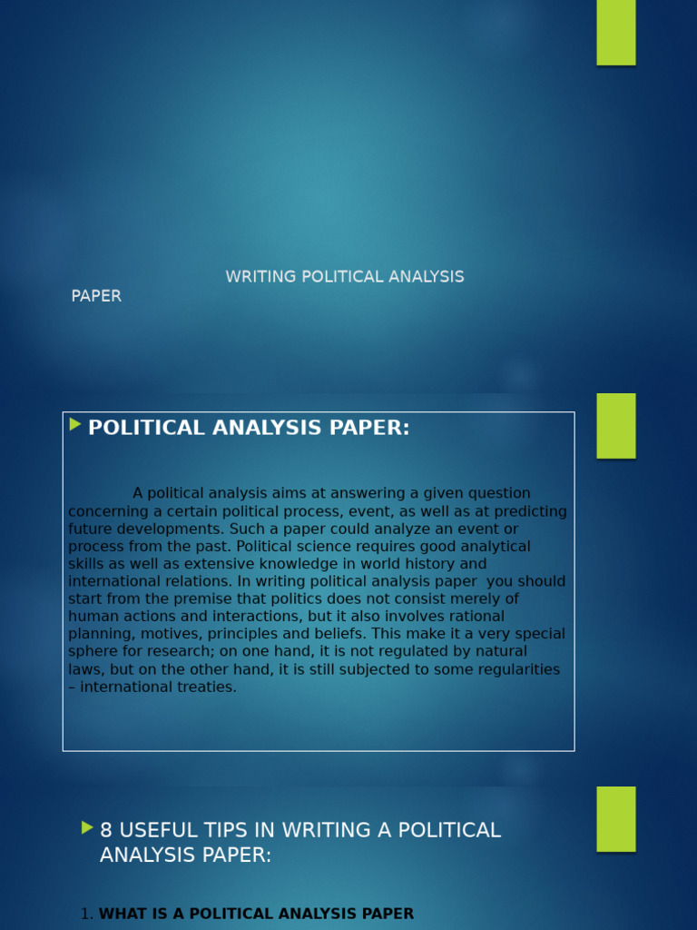 Writing a Political Analysis Paper | PDF | Analysis | Political Science