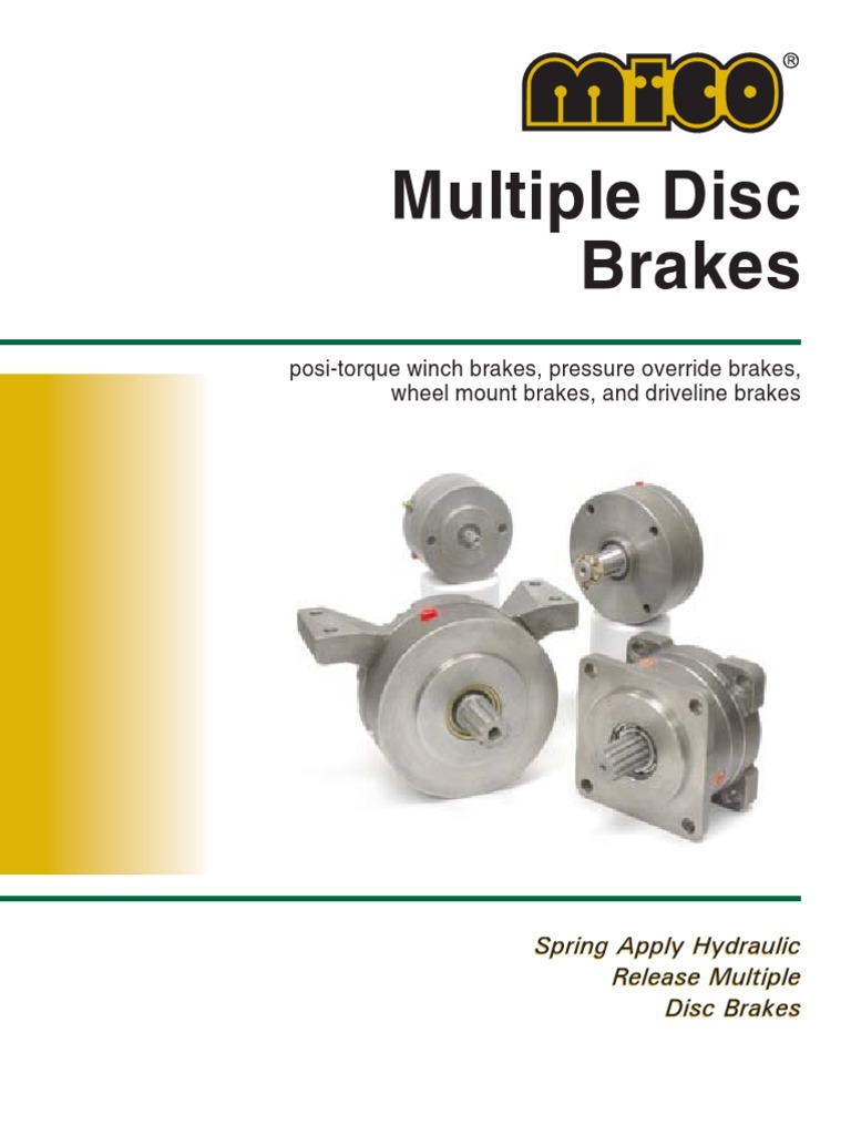 Multiple Disc Brakes | PDF | Brake | Pressure