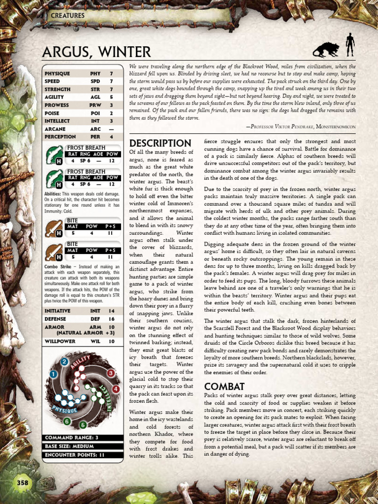 Monster - Argus Winter | PDF | Zoology