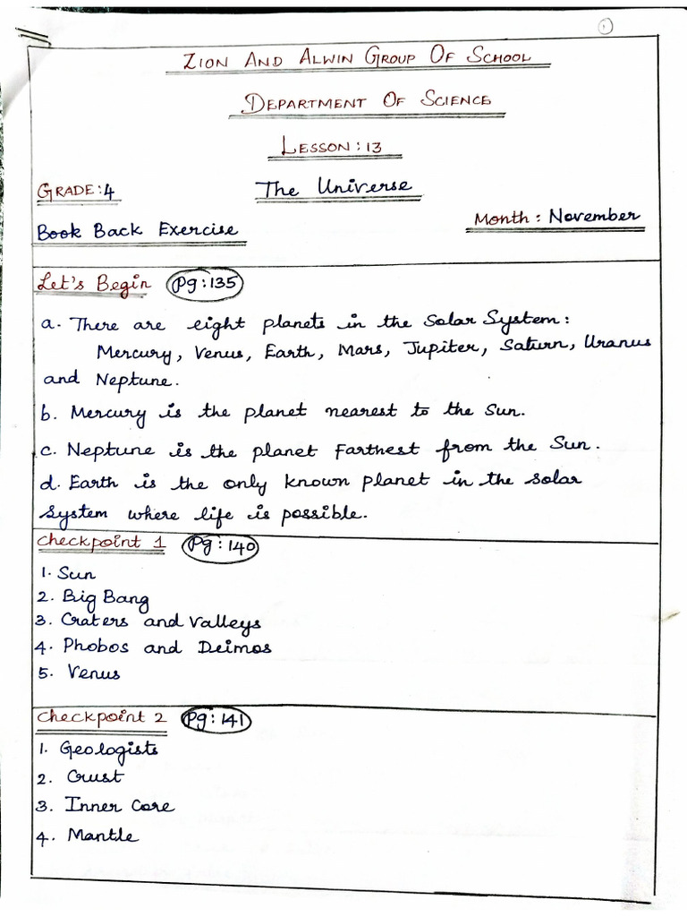 Grade 4 LN 13 Book Back Ex. Ans | PDF