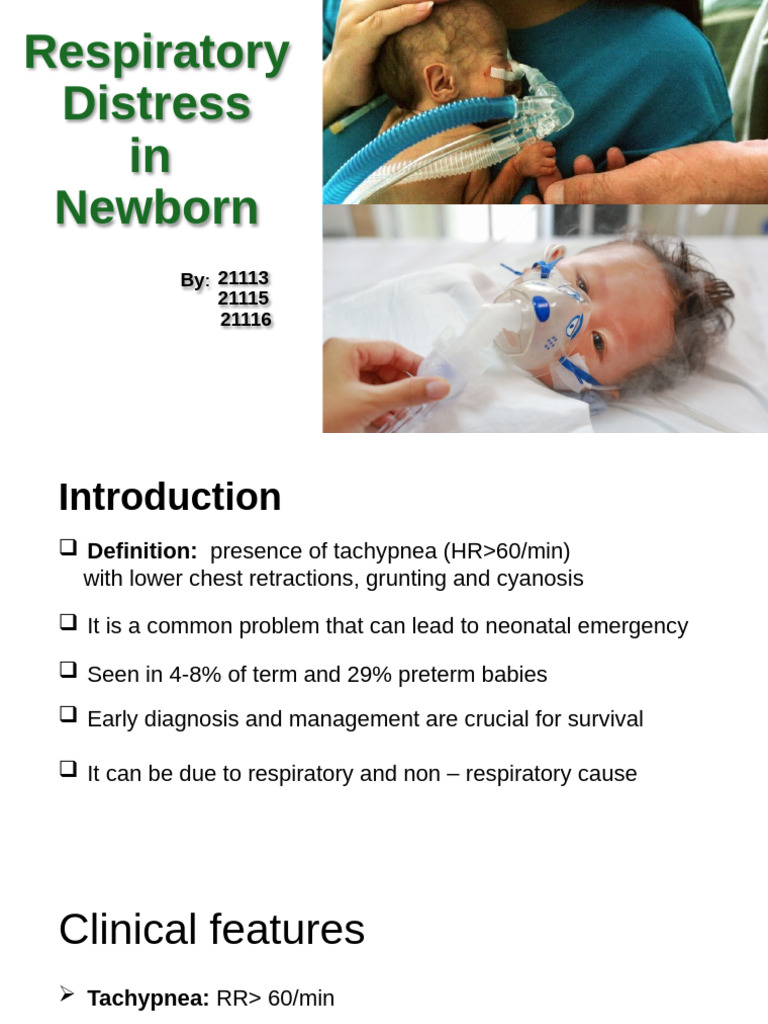 Respiratory Distress Pedia | PDF | Lung | Medical Specialties