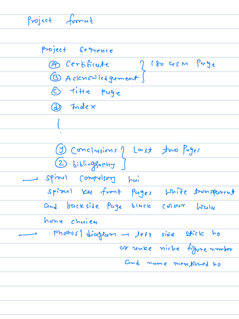 Project Format | PDF