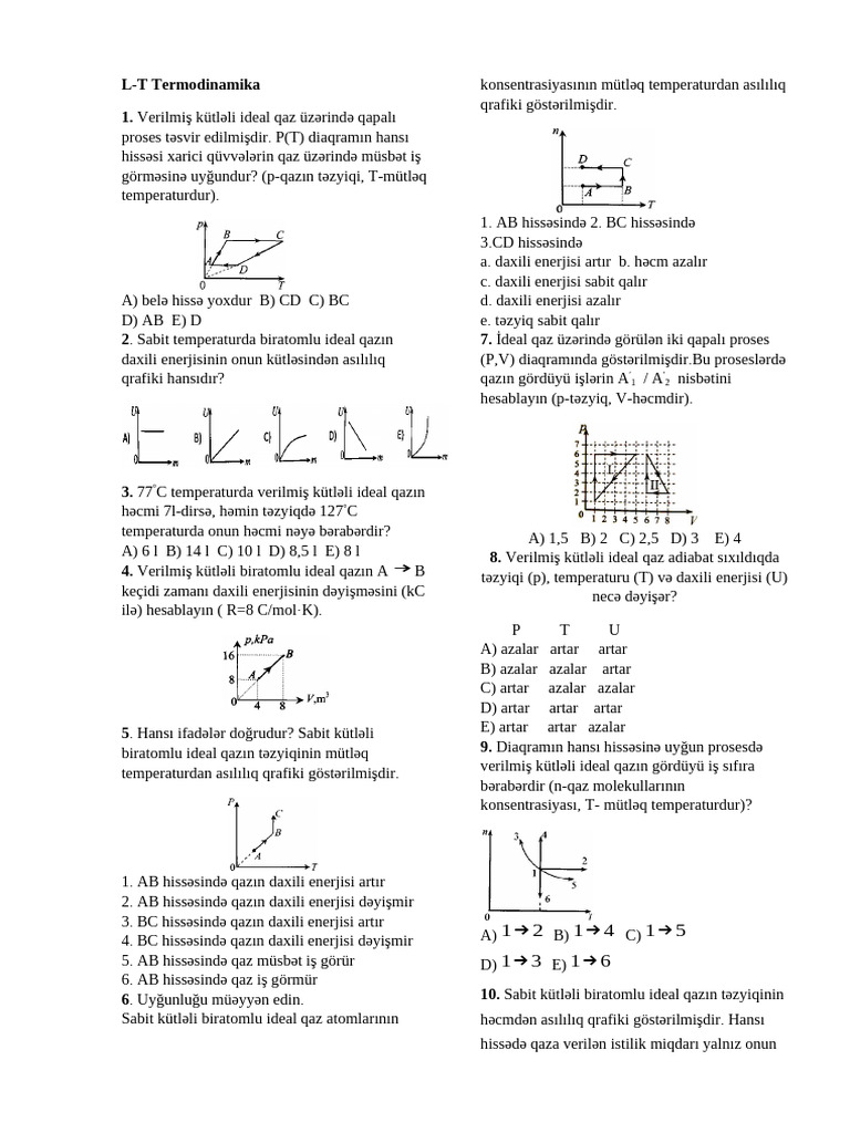 L T Termodinamika | PDF