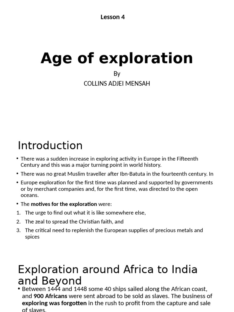 Age of Exploration: Key Events and Theories | PDF | Christopher ...