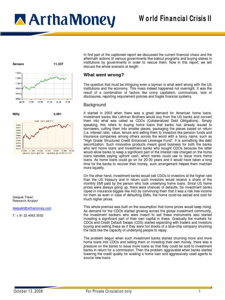 World Financial Crisis II | PDF | Collateralized Debt Obligation ...