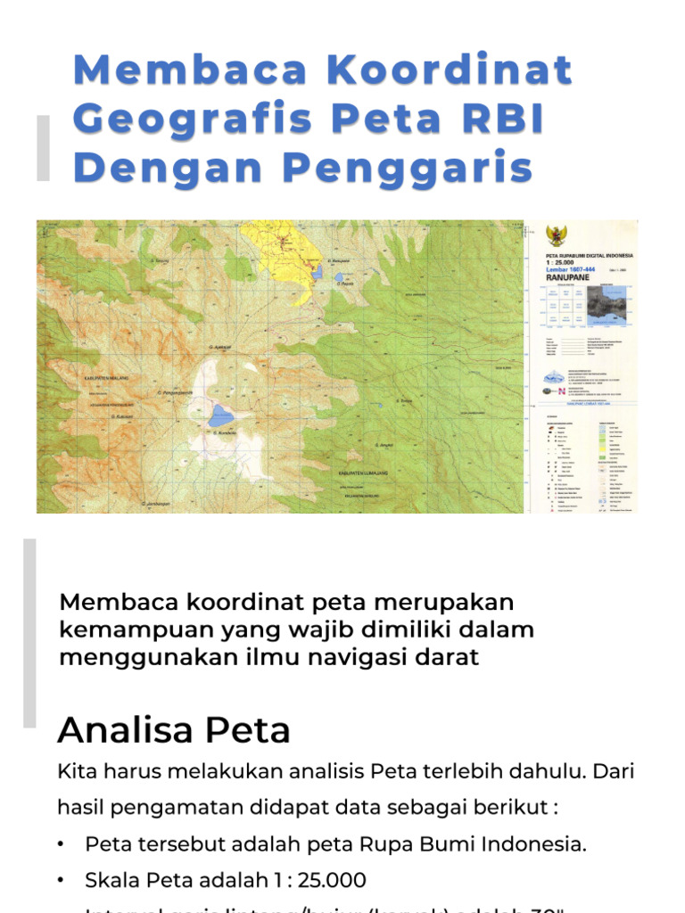 Membaca Koordinat Geografis Peta Dengan Penggaris | PDF