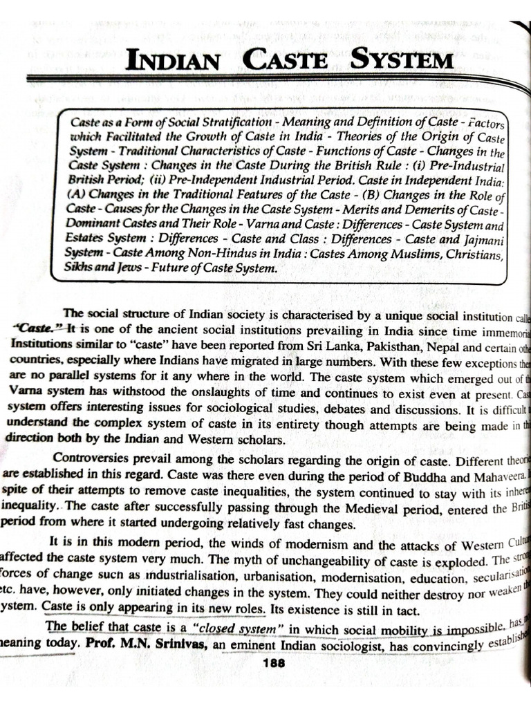 Caste System | PDF