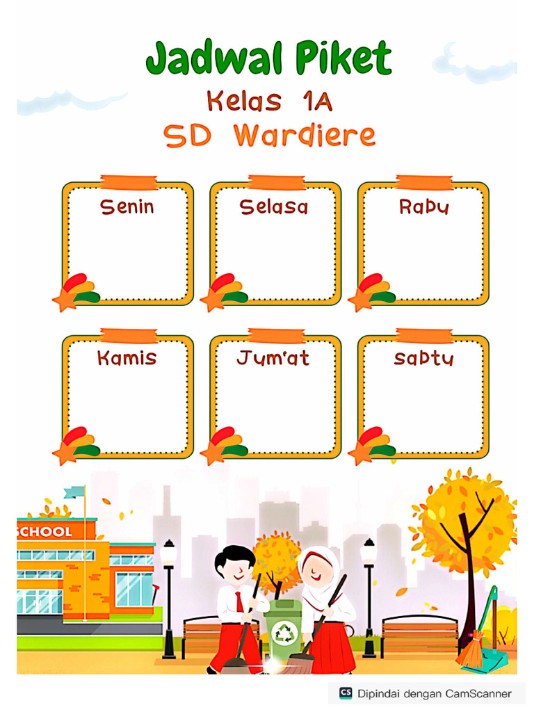 Jadwal Piket Kelas | PDF